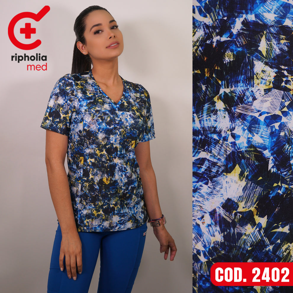 Delantal Elasticado Azul Rey – Mundo Clinico Acuarela